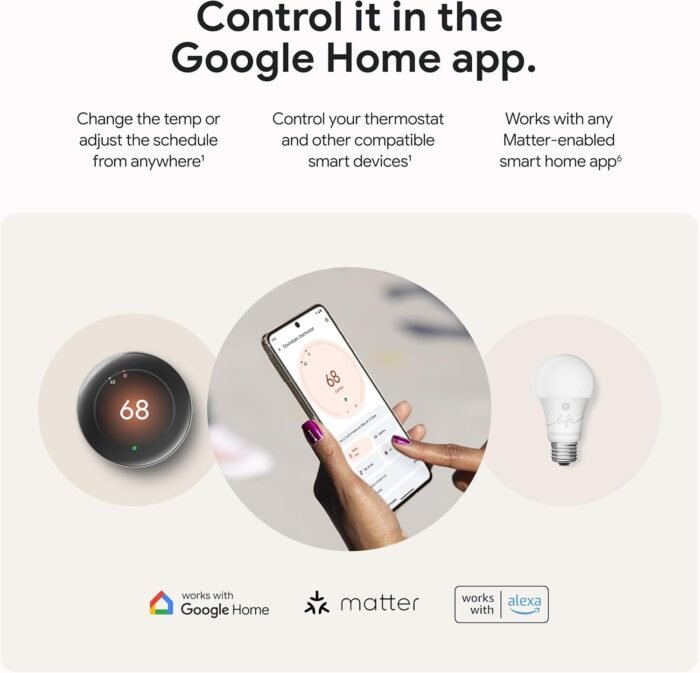 Nest Learning Thermostat (4th gen) + Nest Temperature Sensor (2nd gen ...